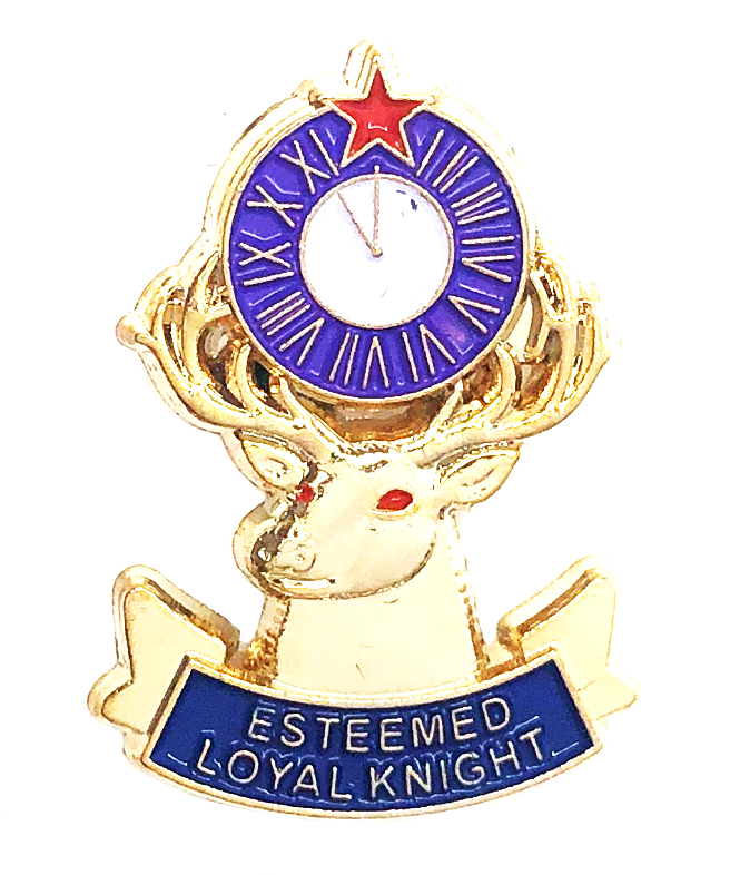 Elks Esteemed Loyal Knight Officer Pin - 1 Inch Elks Esteemed Loyal Knight Officer Pin - 1 Inch