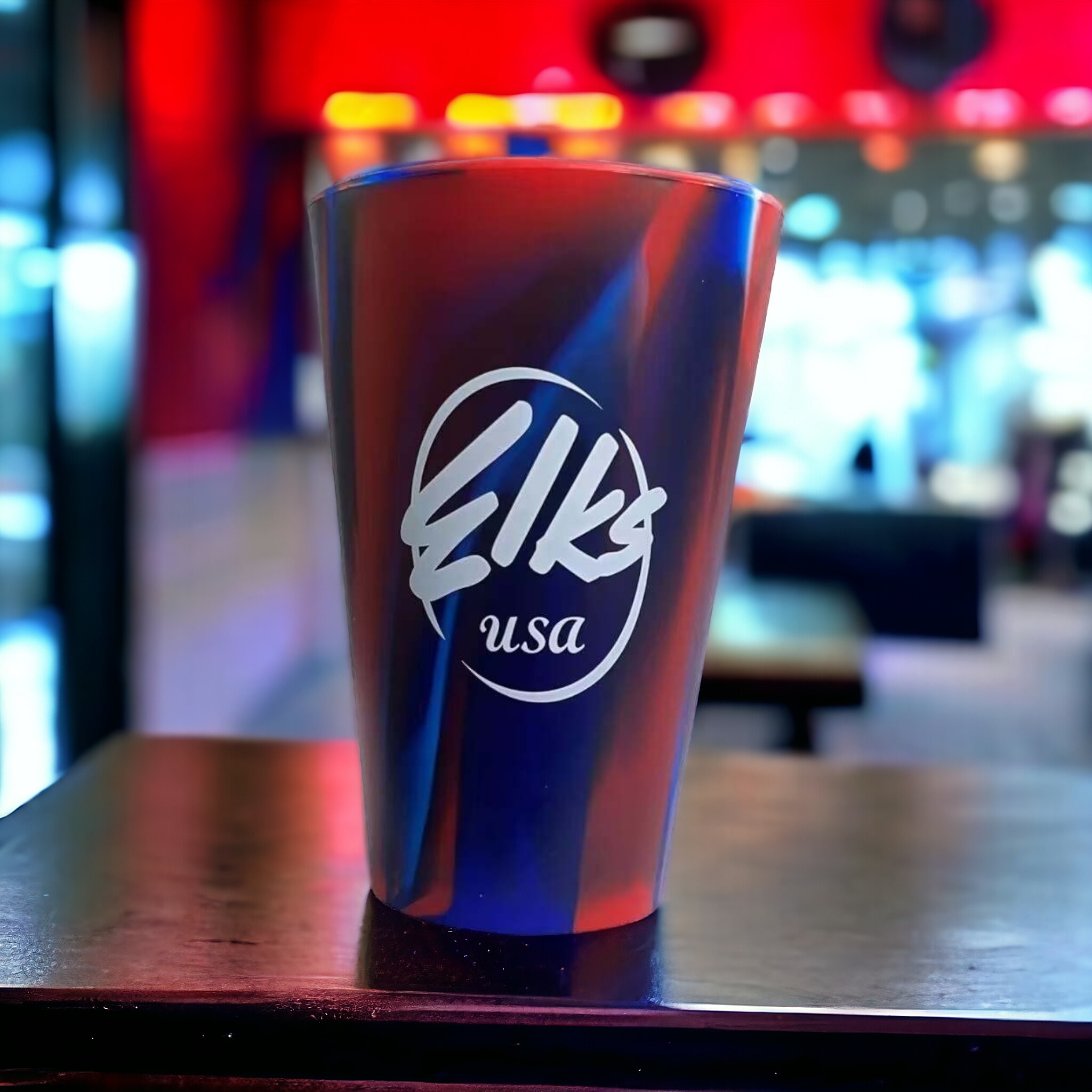 Elks USA Silicone Pint Glasses - Unbreakable & Reusable 16-O