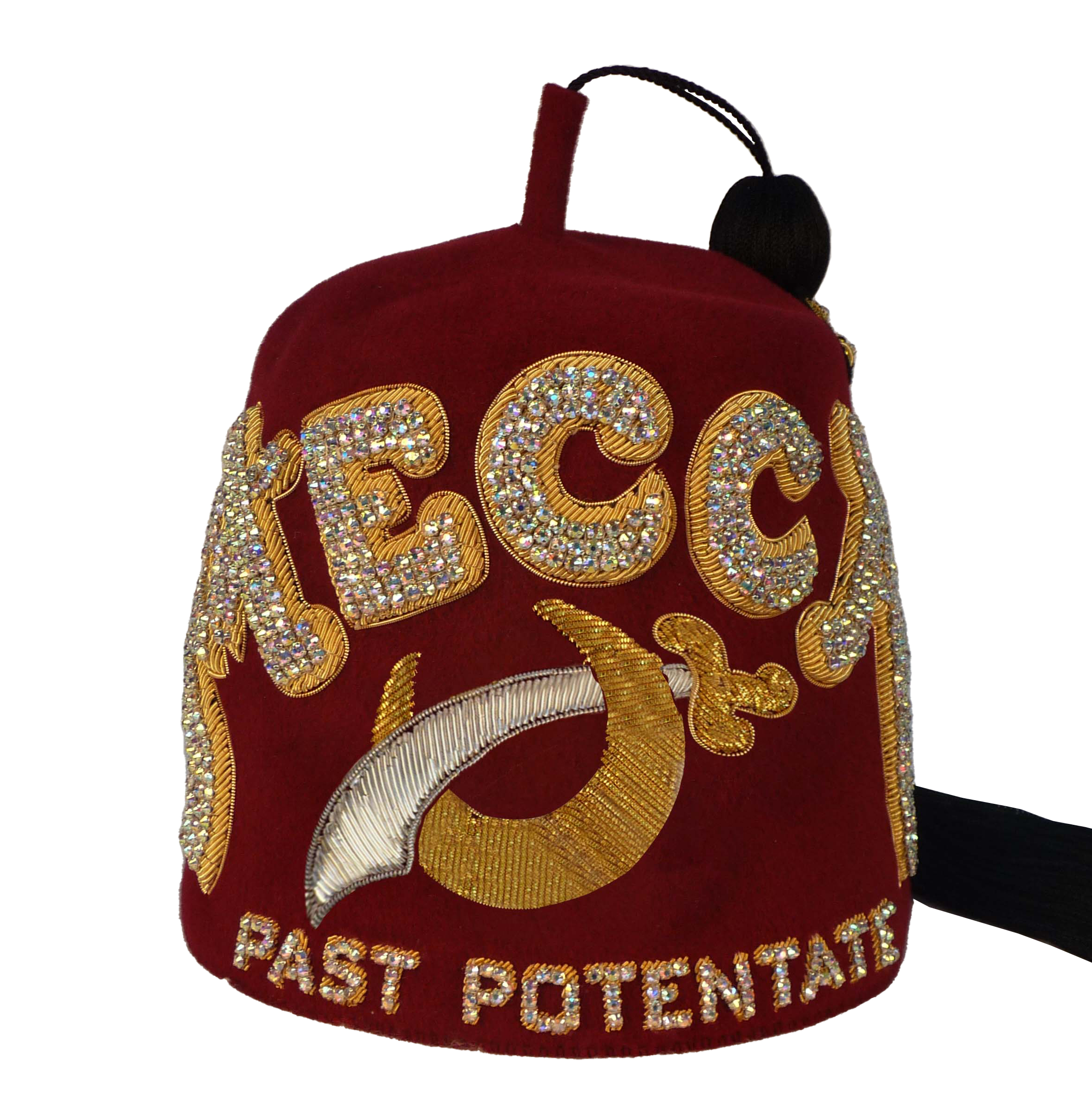 TRIPLE BULLION AND JEWEL, SPECIAL MECCA FEZ |Shriners by D. Turin & Company