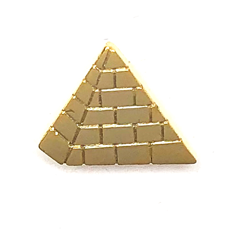 PYRAMID LAPEL PIN, GOLD |Prince Hall Shriners by D. Turin & Company